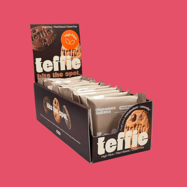 Teffie - All Natural Fibre Cookie - Cinnamon Sultana — Snackfully