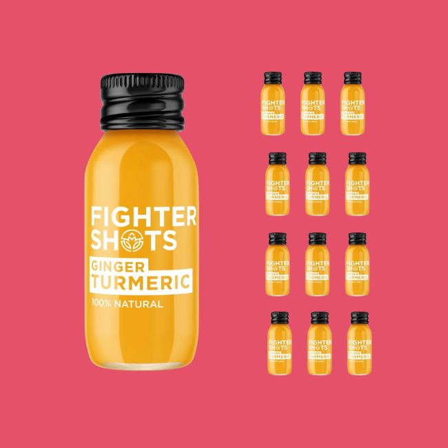 Fighter Shots - Ginger & Turmeric Shots — Snackfully