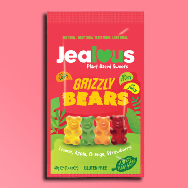 Jealous Sweets - Vegan Gummy Sweets - Grizzly Bears — Snackfully