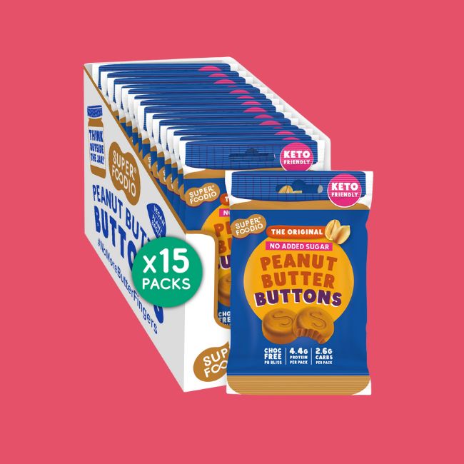 Superfoodio - Peanut Butter Buttons - No Added Sugar — Snackfully