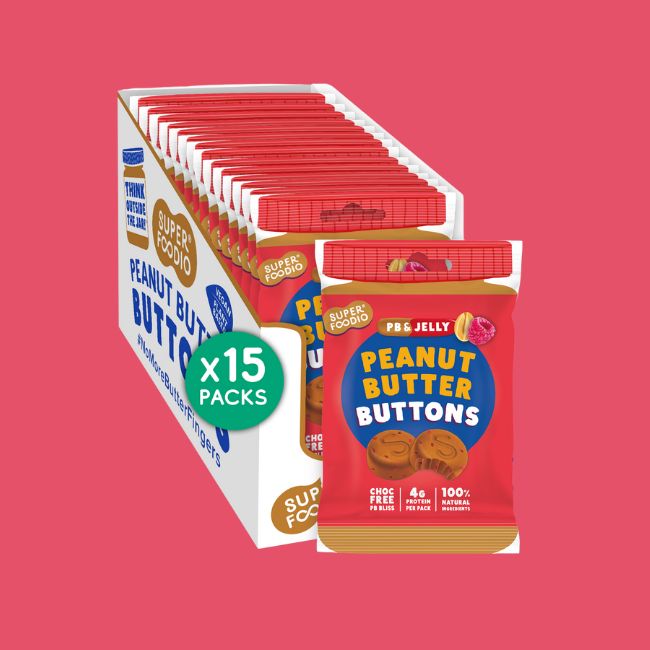 Superfoodio - Peanut Butter Buttons - PB & J — Snackfully