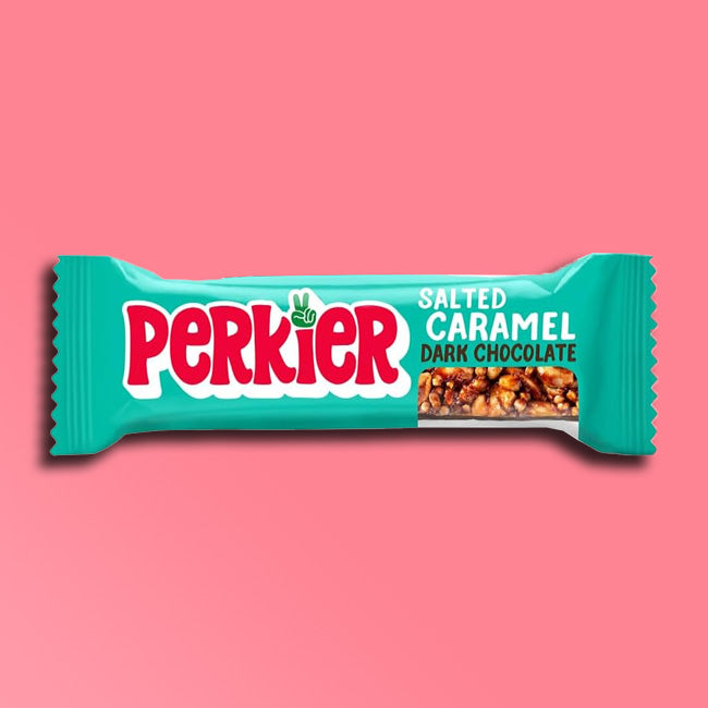Perkier - Quinoa Snack Bars - Salted Caramel & Dark Chocolate — Snackfully