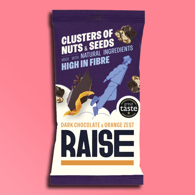 Raise Snacks Clusters - Dark Chocolate & Orange — Snackfully