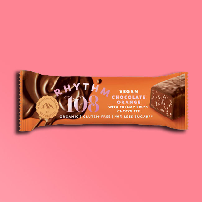 Rhythm 108 - Vegan Swiss Chocolate Bars - Chocolate Orange — Snackfully