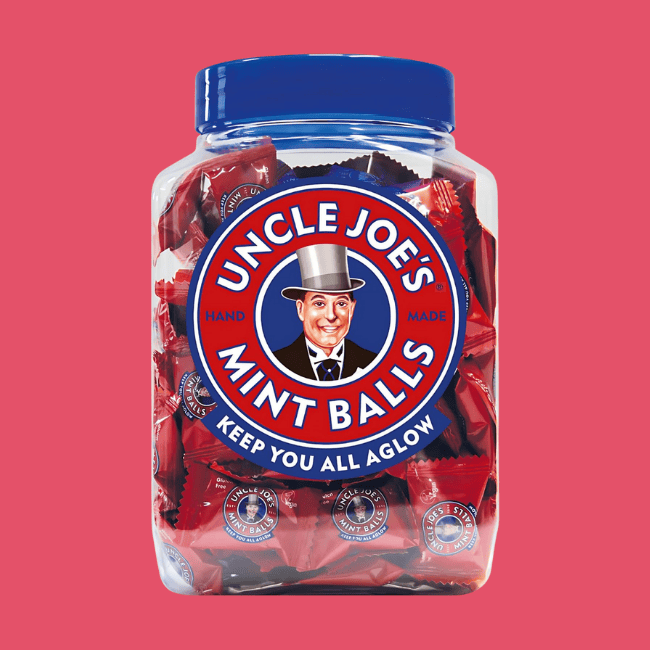 Uncle Joes - Individually Wrapped Mint Balls - 800g Cookie Jar — Snackfully