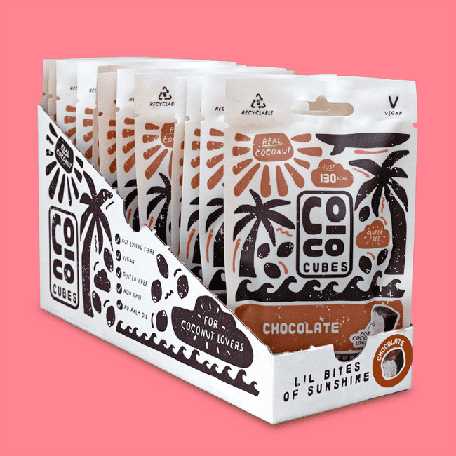 Coco Cubes - Coconut Snacks - Chocolate — Snackfully