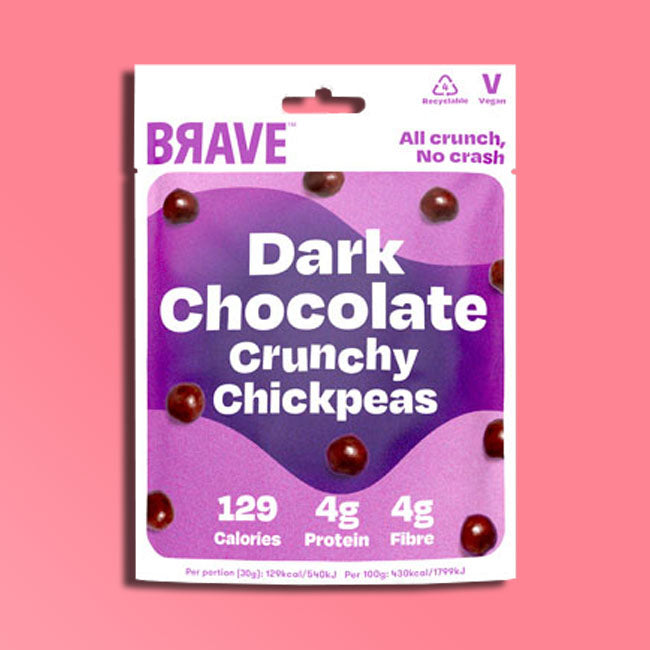 BRAVE - Superfood Roasted Chickpeas - Dark Chocolate — Snackfully